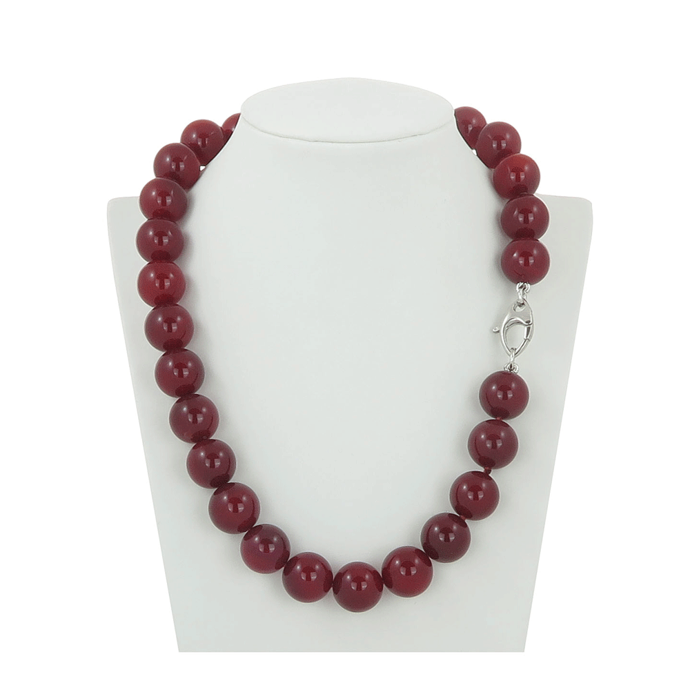 Spherical Ruby Agate Necklace | Viganò Milano 1919